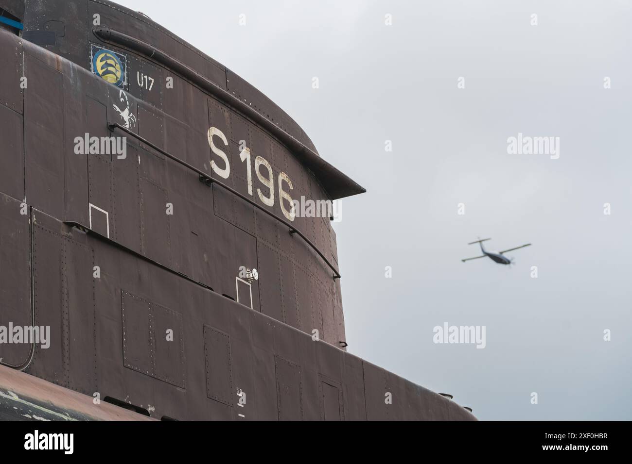 Speyer, Germany. 30th June, 2024. Close-up of the U17 (S 196) submarine ...