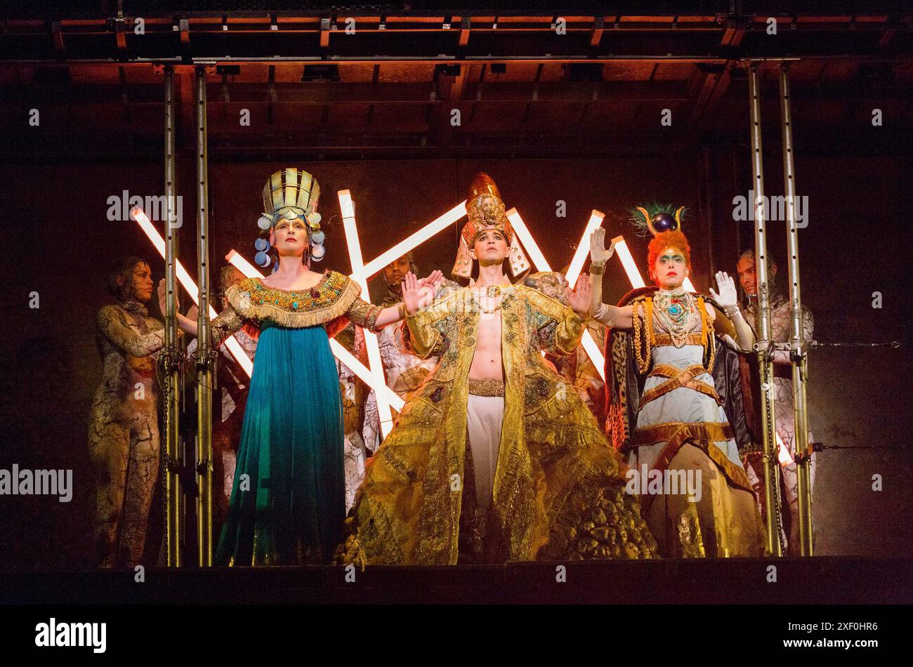 Coronation of Akhnaten, the new Pharaoh - l-r: Emma Carrington ...