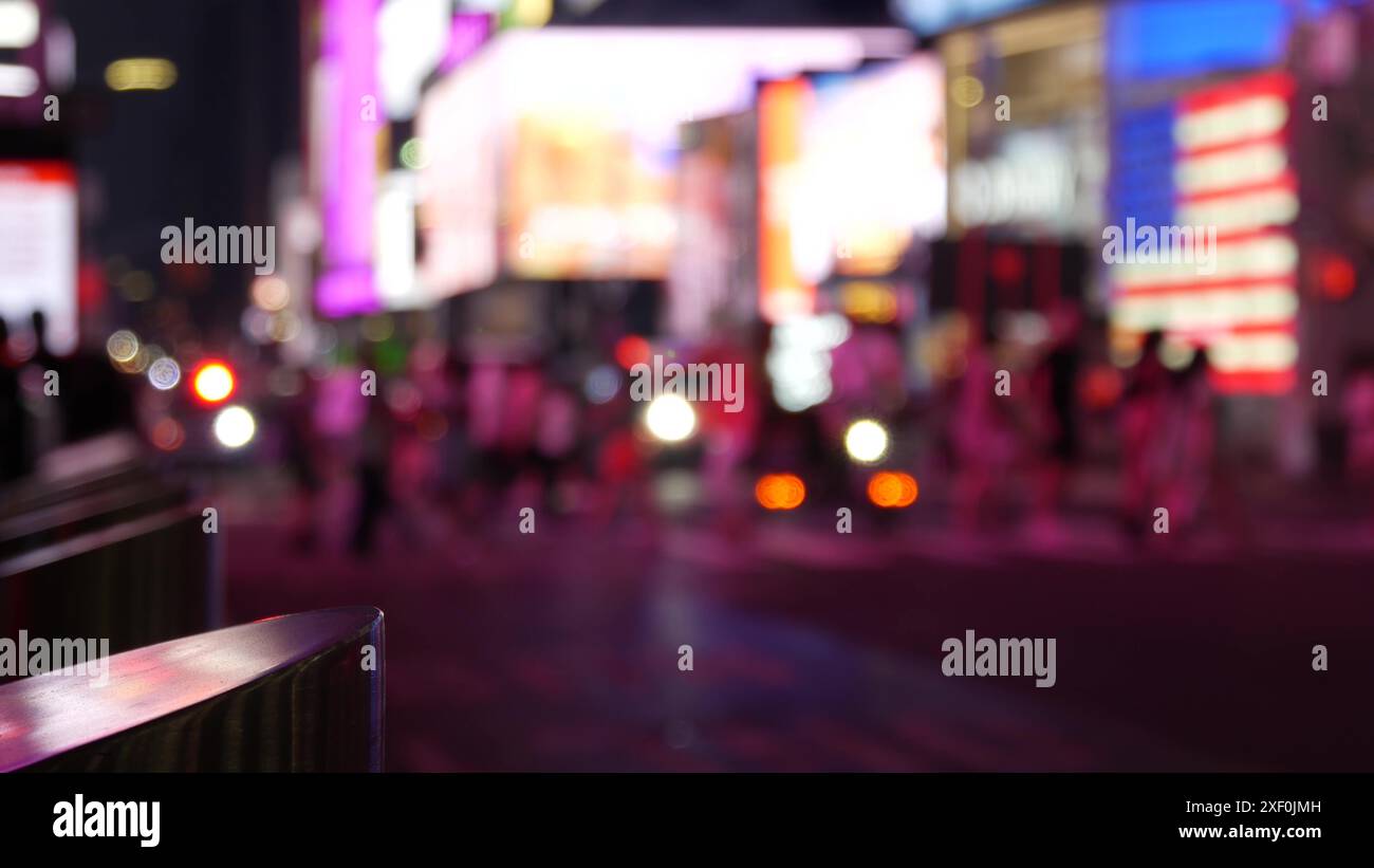 New York City Times Square, Manhattan Midtown Broadway street, USA ...