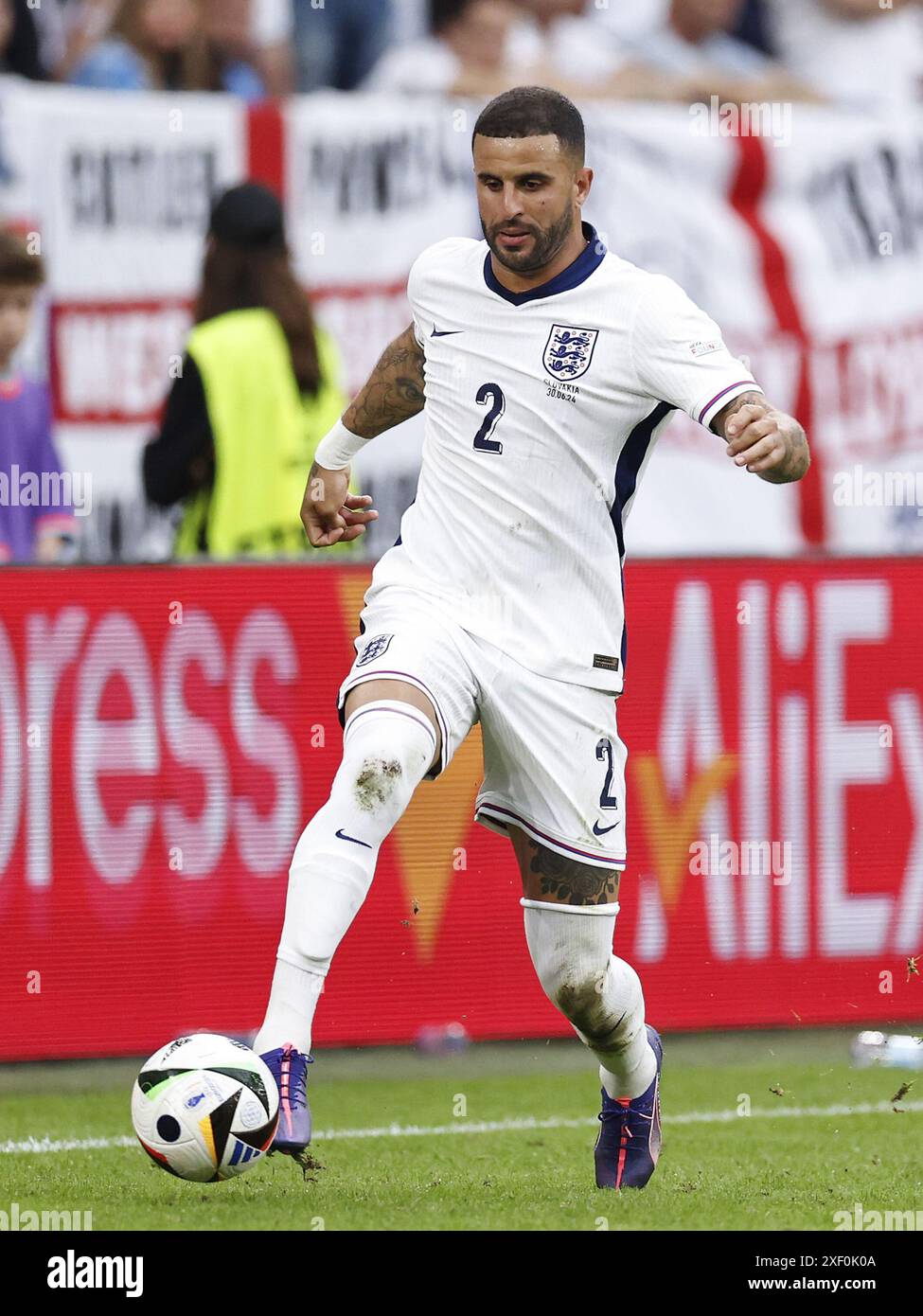 GELSENKIRCHEN - Kyle Walker of England during the UEFA EURO 2024 round ...