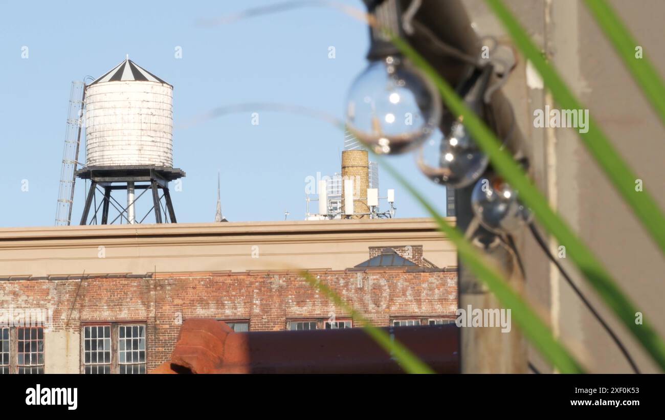New York City classic industrial building exterior architecture, USA ...