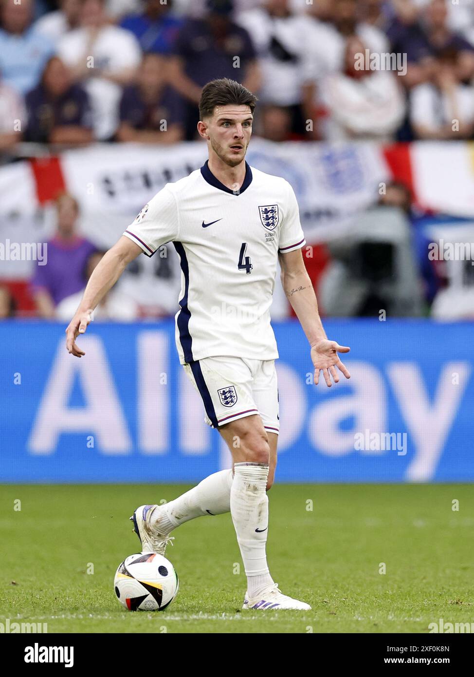 GELSENKIRCHEN - Declan Rice of England during the UEFA EURO 2024 round ...