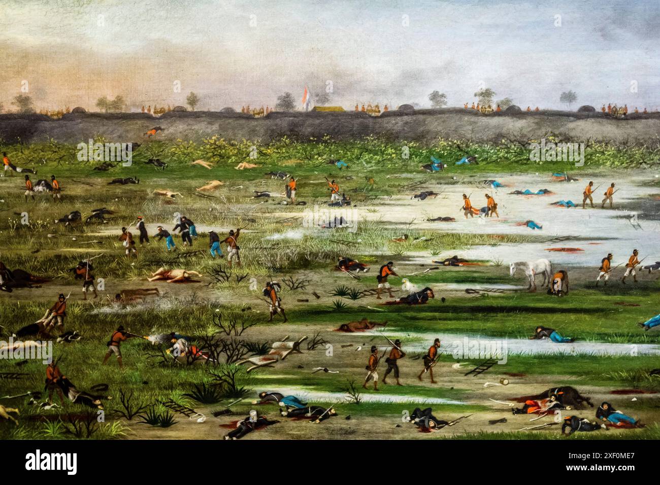 Cándido López, After the Battle of Curupaytí, 1893, oil on canvas ...