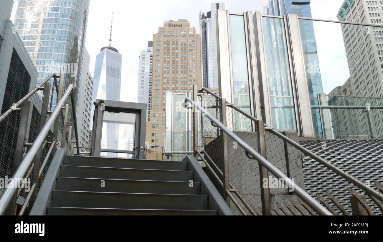 New York City Lower Manhattan, Downtown Financial District architecture ...