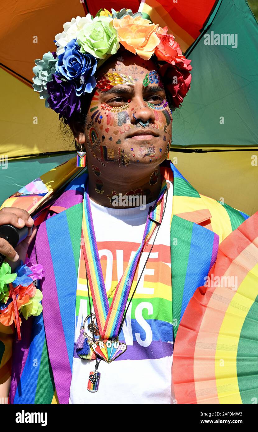 Mohammed Nazir, Pride in London, Hyde Park Corner, London, UK Stock ...