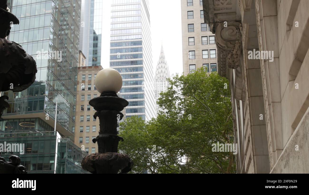 New York City Manhattan Midtown 42 street architecture. Chrysler ...