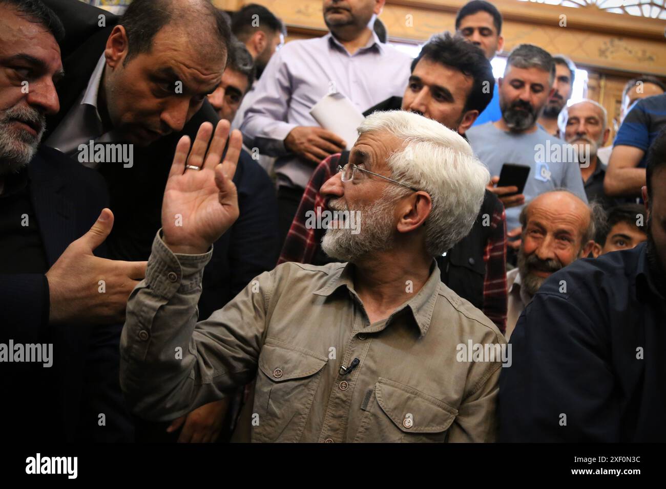 Tehran, Iran. 30th June, 2024. Iranian presidential election candidate ...