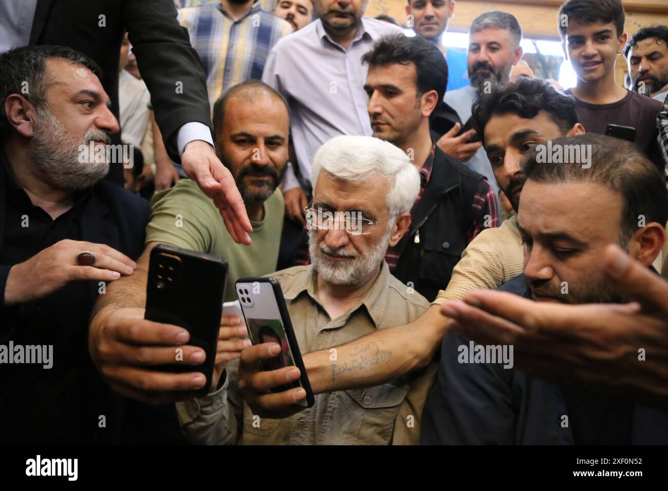 Tehran, Iran. 30th June, 2024. Iranian presidential election candidate ...