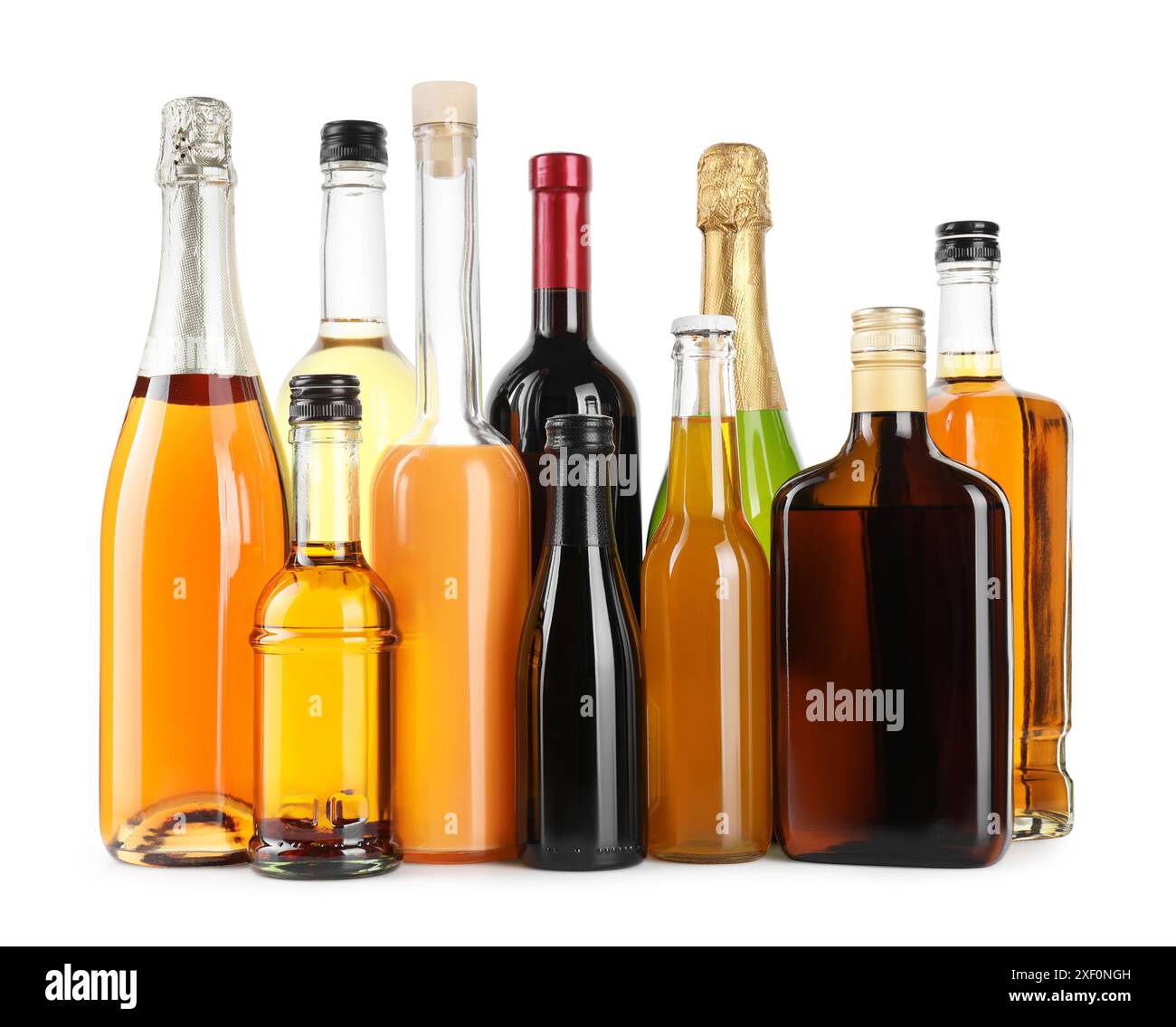 Variety bourbon rum bottles hi-res stock photography and images - Alamy