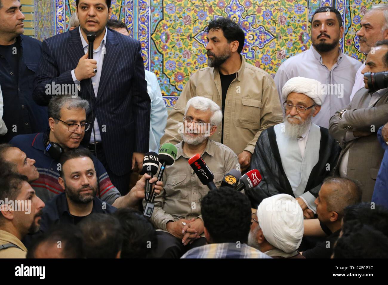 Tehran, Iran. 30th June, 2024. Iranian presidential election candidate ...