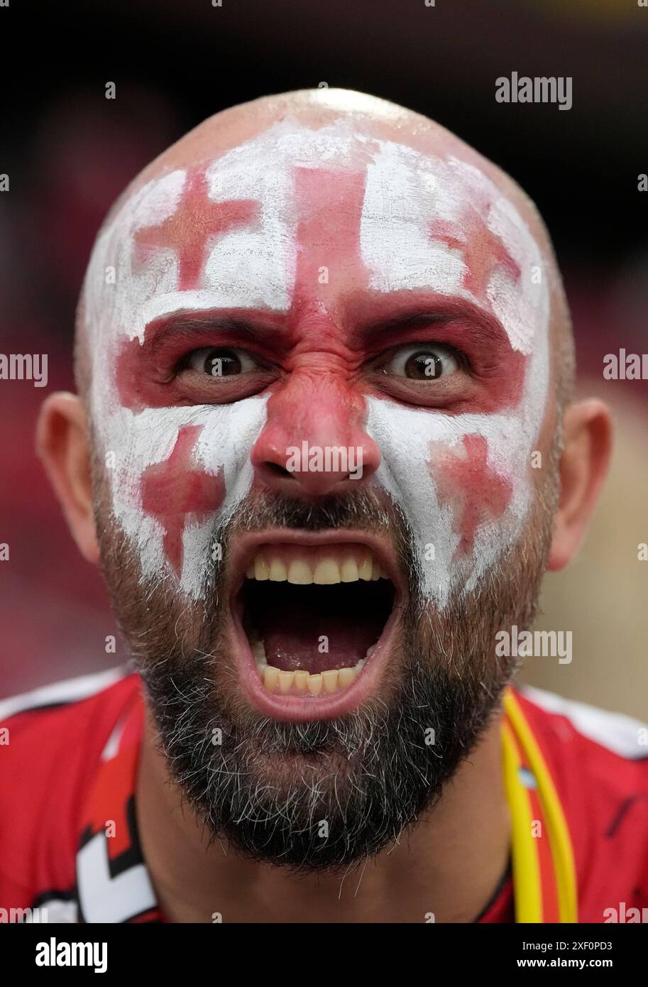 A Georgia in the stands before the UEFA Euro 2024, round of 16 match at ...