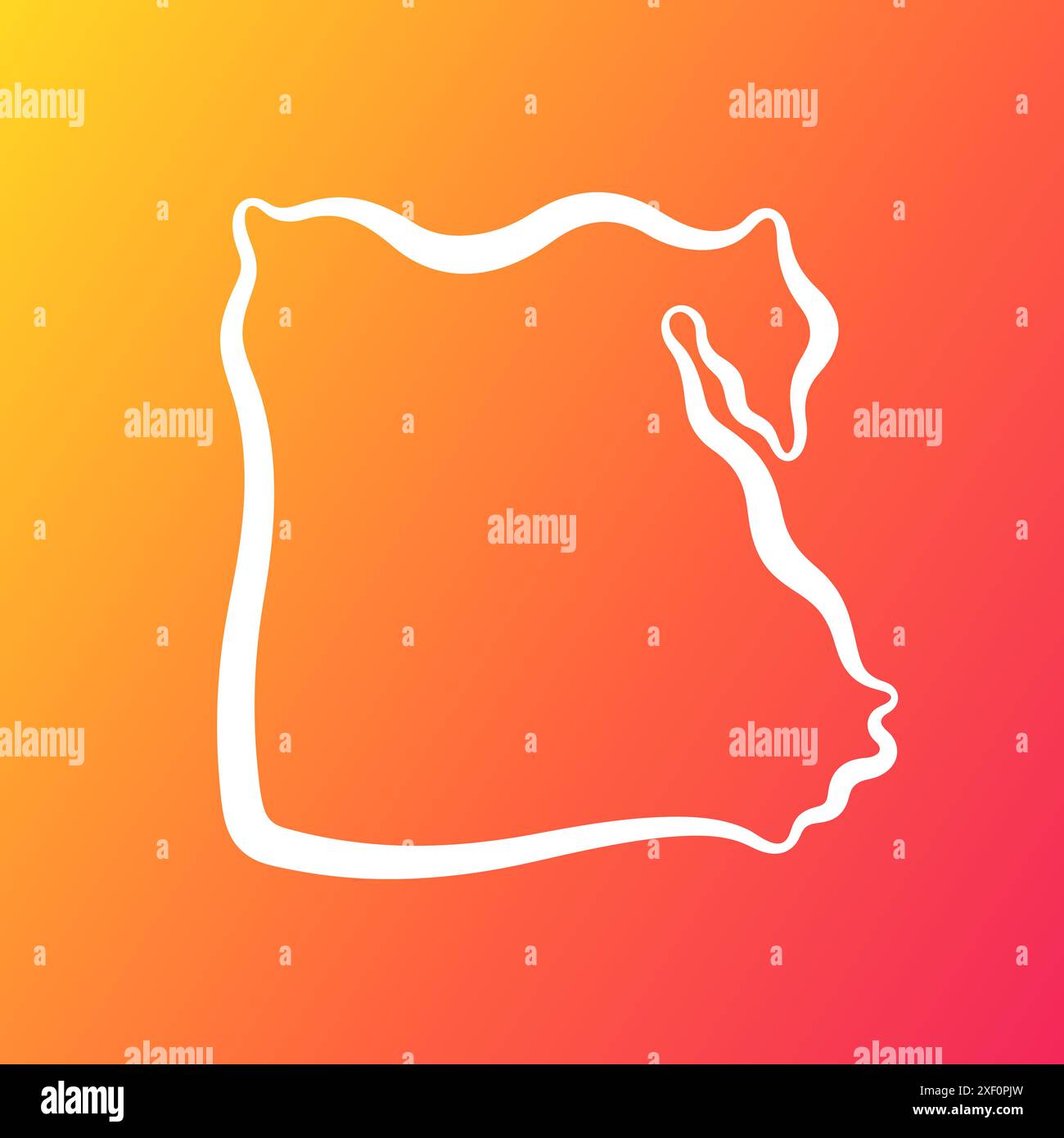 Egypt outline map hi-res stock photography and images - Alamy