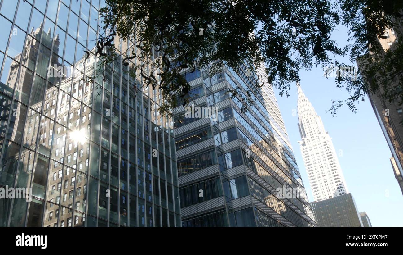 New York City Manhattan Midtown 42 street architecture. Chrysler ...