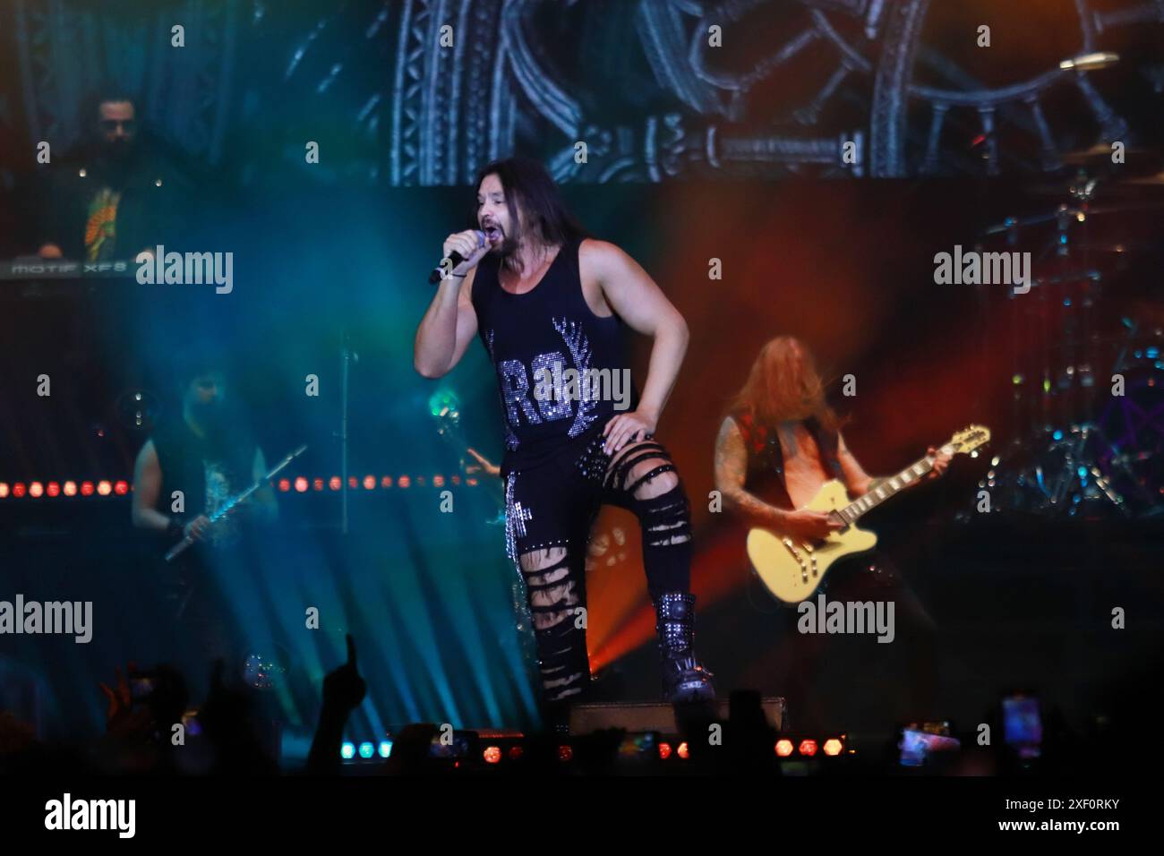 Mexico City, Mexico. 29th June, 2024. Rafael Blas vocalist of the ...
