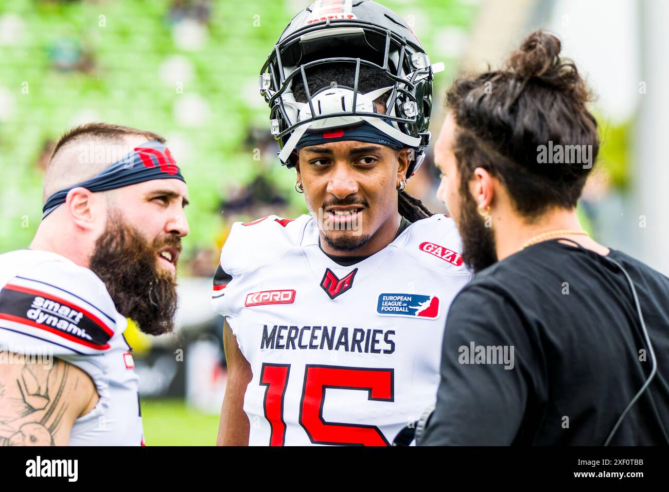 Nuernberg, Germany. 30th June, 2024. European League of Football, ELF/ Game: Helvetic ...