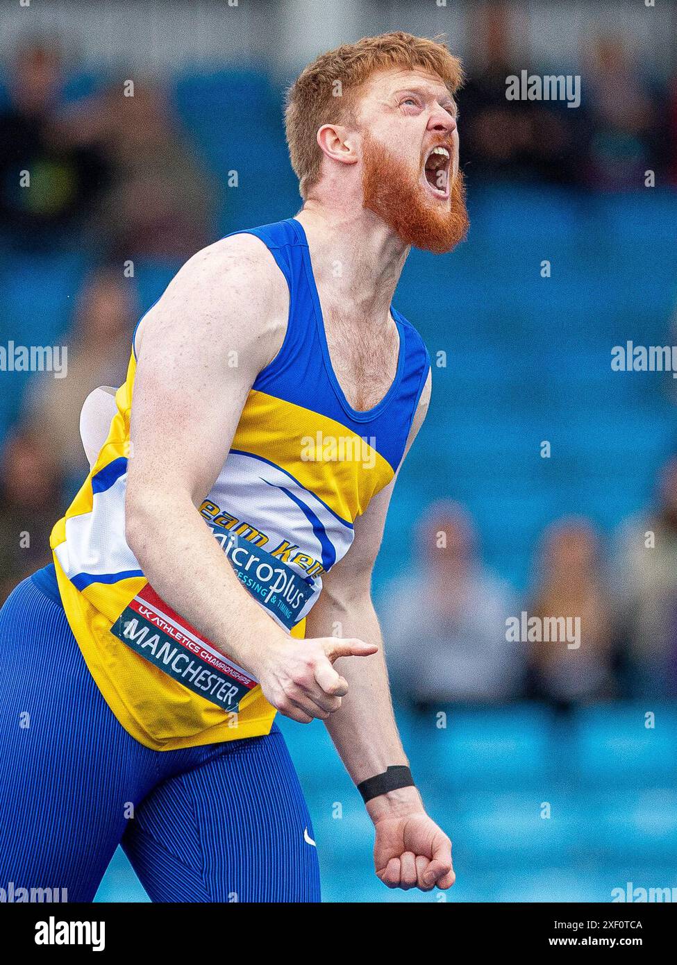 Manchester Regional Arena, UK. 30th June, 2024. East (Javelin) during ...