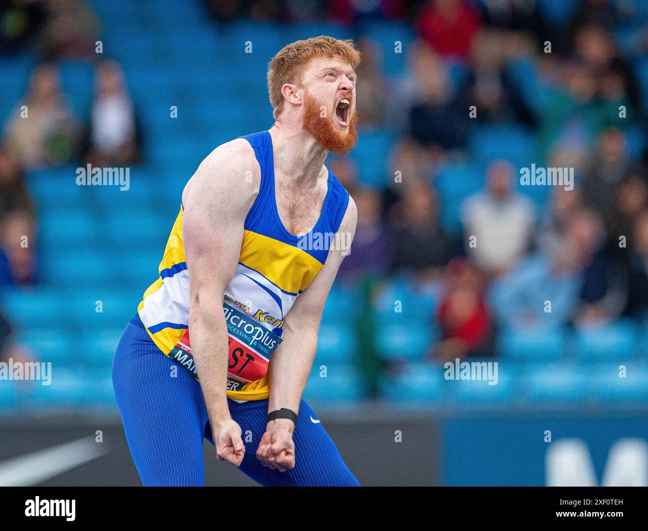 Manchester Regional Arena, UK. 30th June, 2024. East (Javalin) during ...