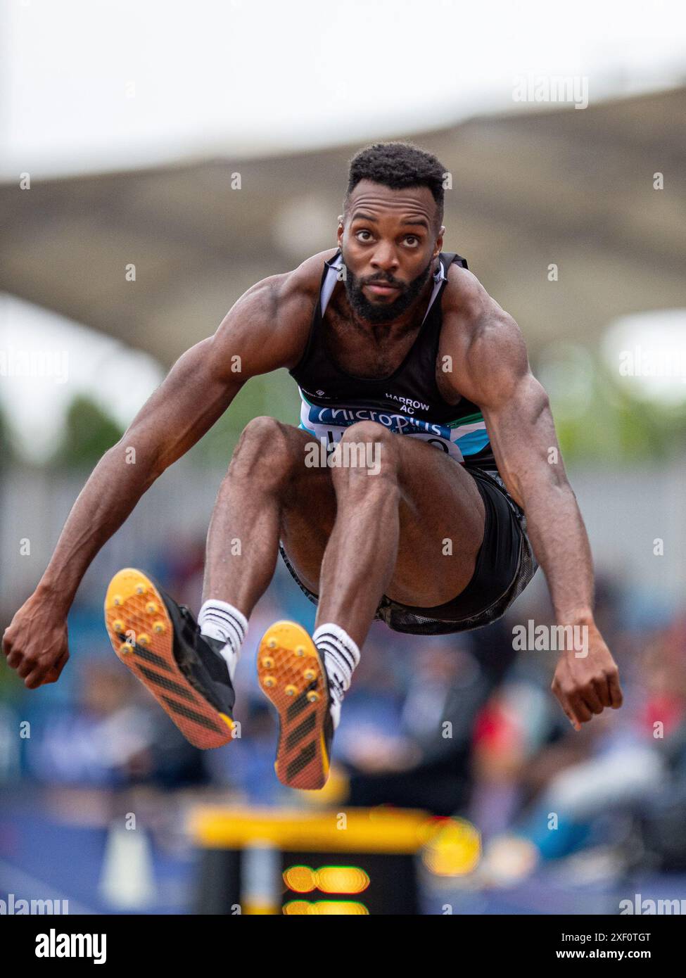 Manchester Regional Arena, UK. 30th June, 2024. Uwaifo (Triple Jump ...
