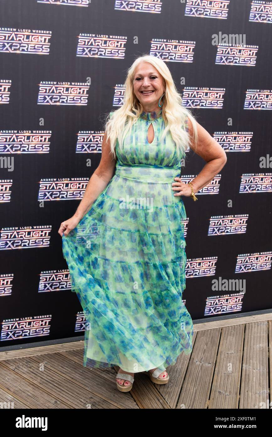 London, 30 June 2024, Vanessa Feltz poses for Starlight Express opening ...