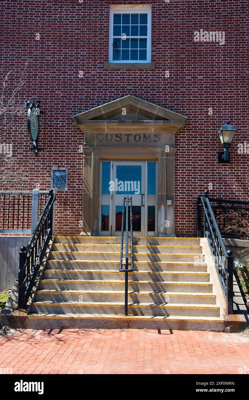 Old customs office building on Water Street in downtown St. Andrews ...