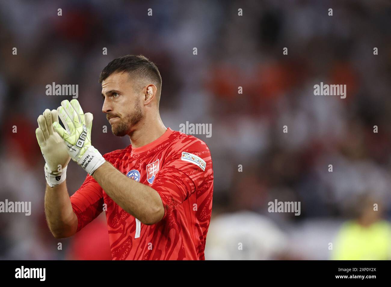 GELSENKIRCHEN - Slovakia goalkeeper Martin Dubravka during the UEFA ...