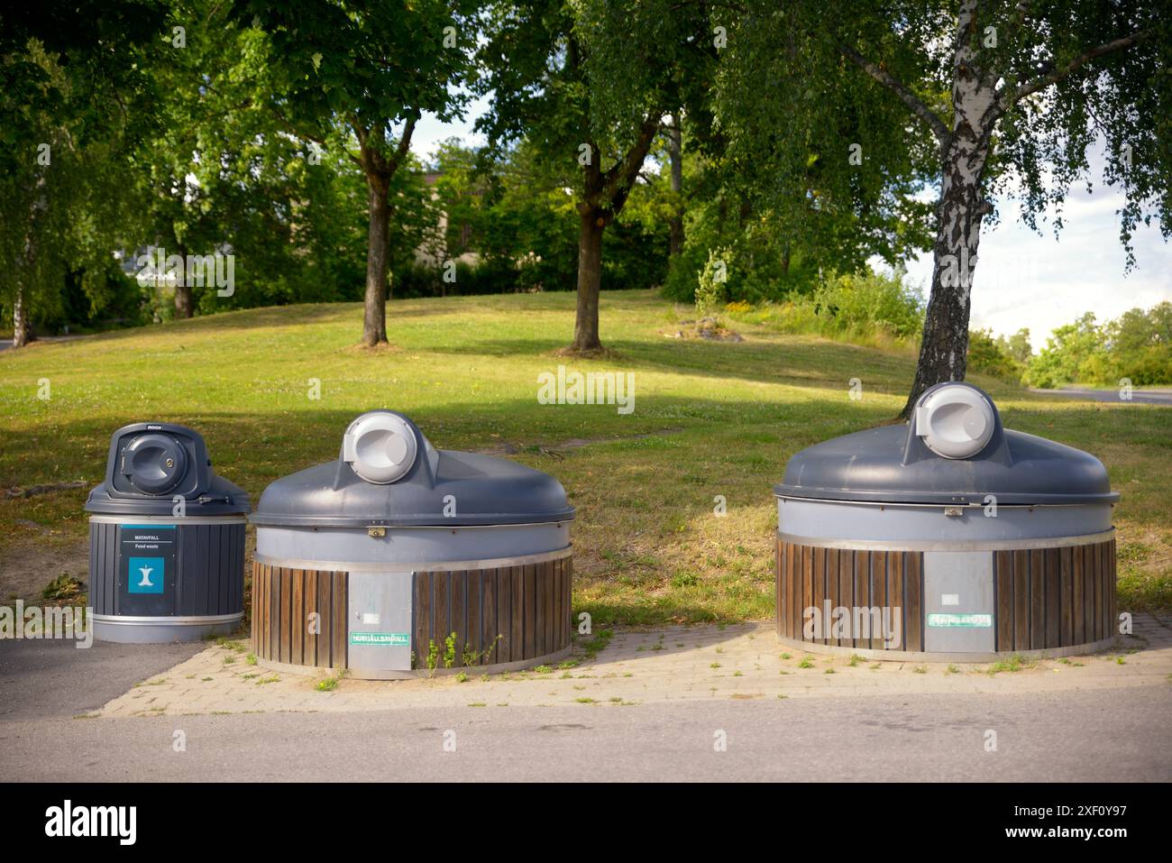 Recycling of underground garbage station Stock Photo - Alamy