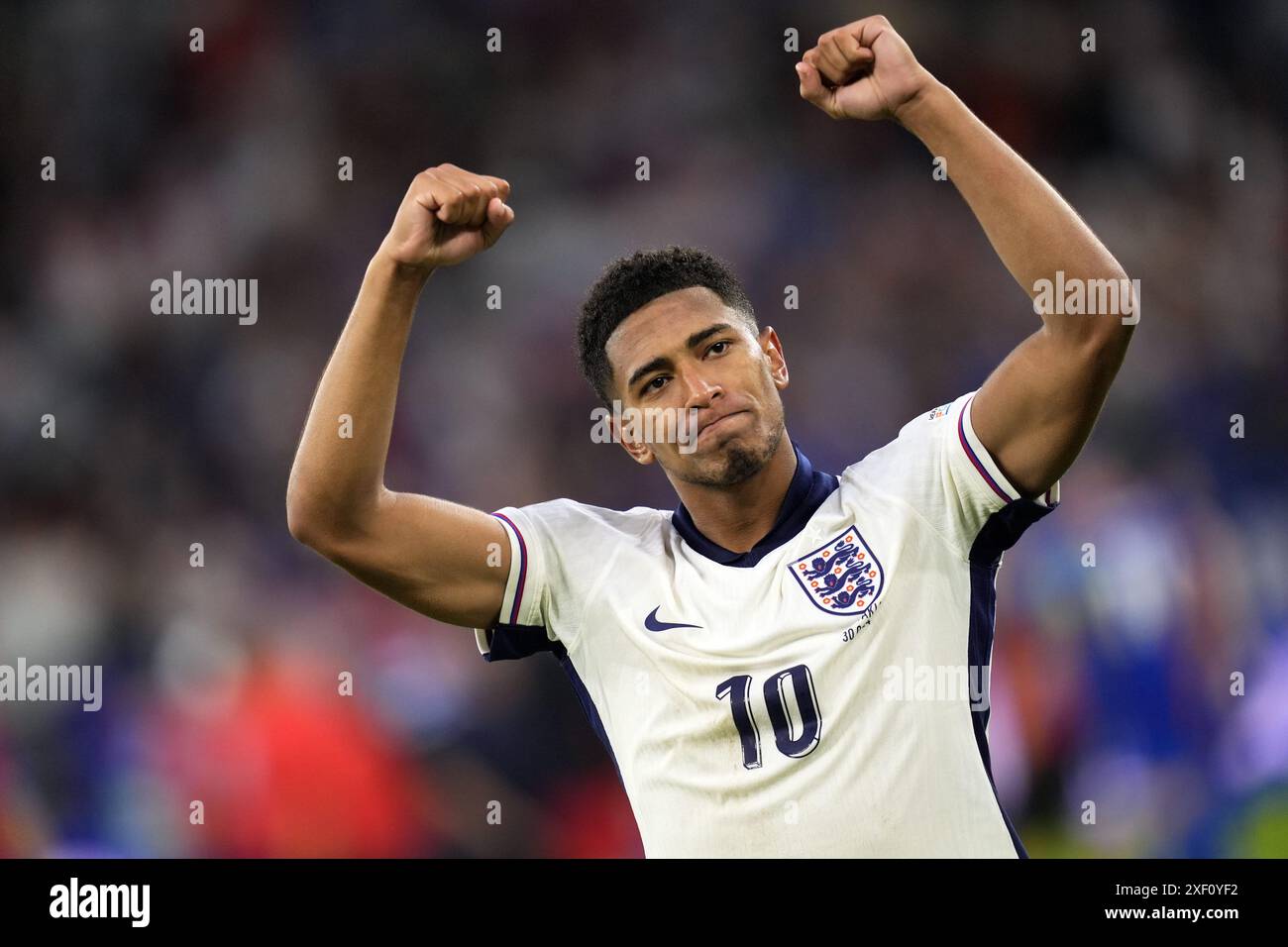 Gelsenkirchen, Germany. 30th June, 2024. England's Jude Bellingham ...