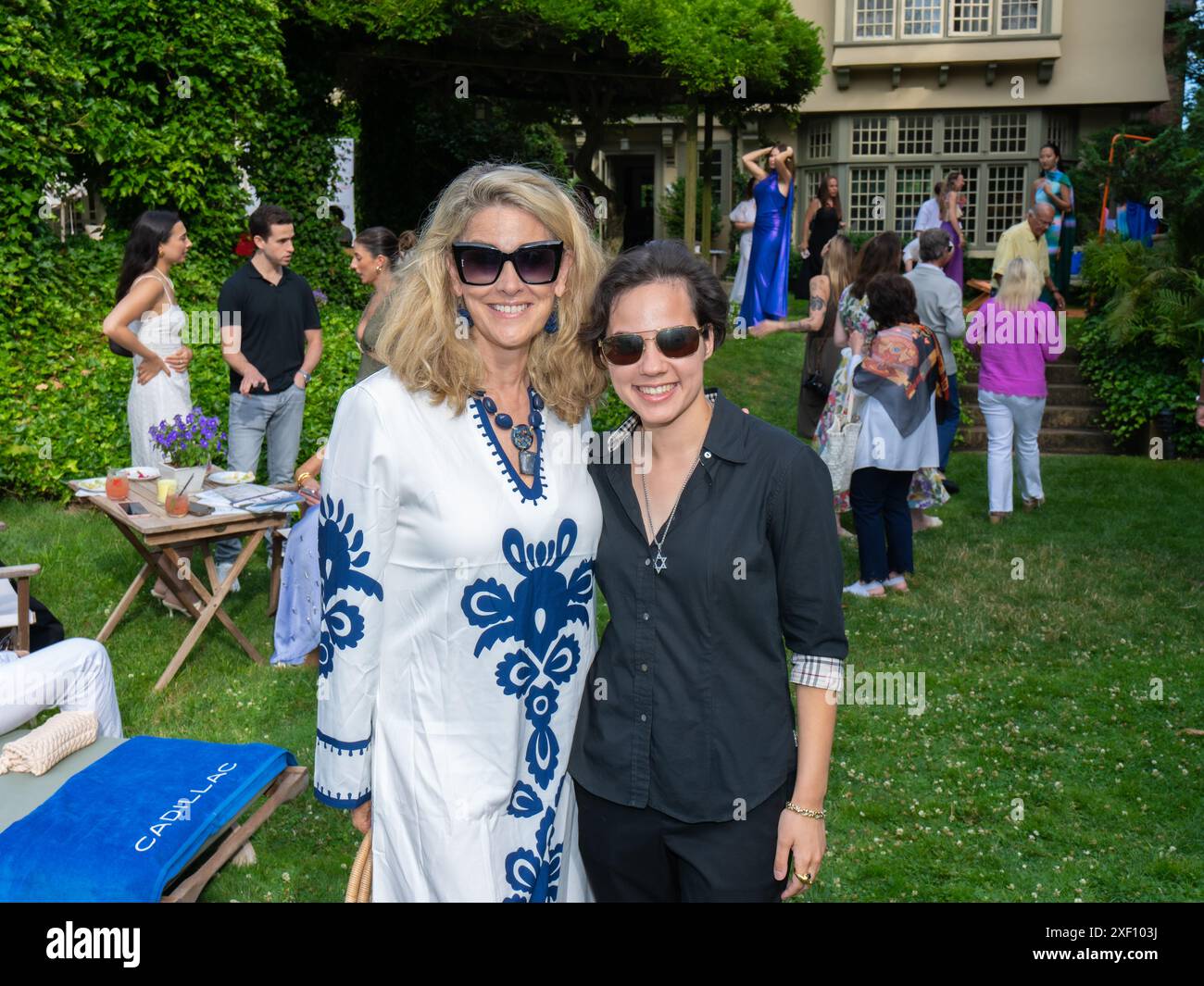 Angela- Boyer Stump and Elena Gibbs attends the Hamptons Social: The ...