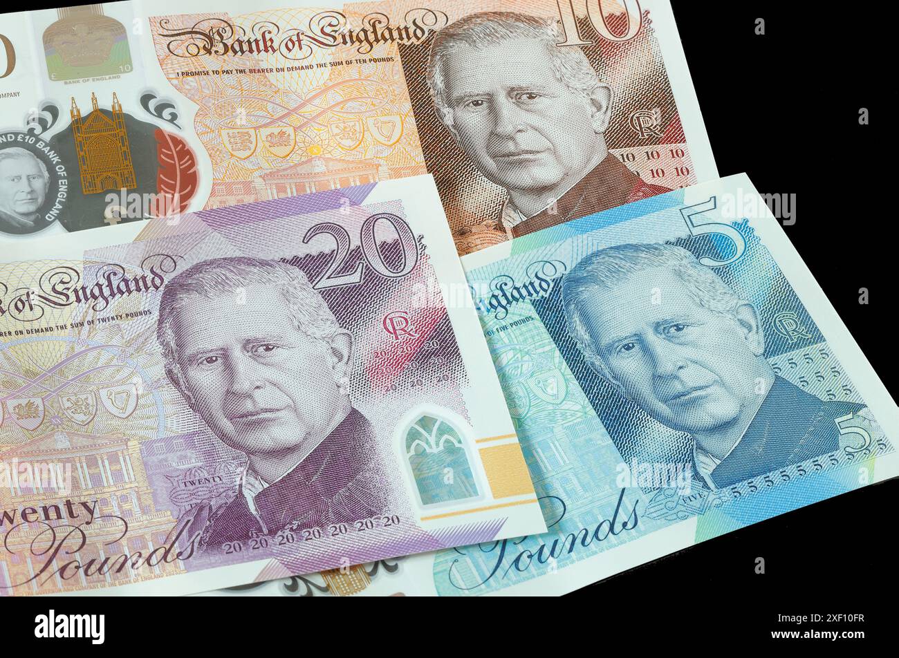 The first £5,£10 & £20 banknotes to feature the portrait of King ...