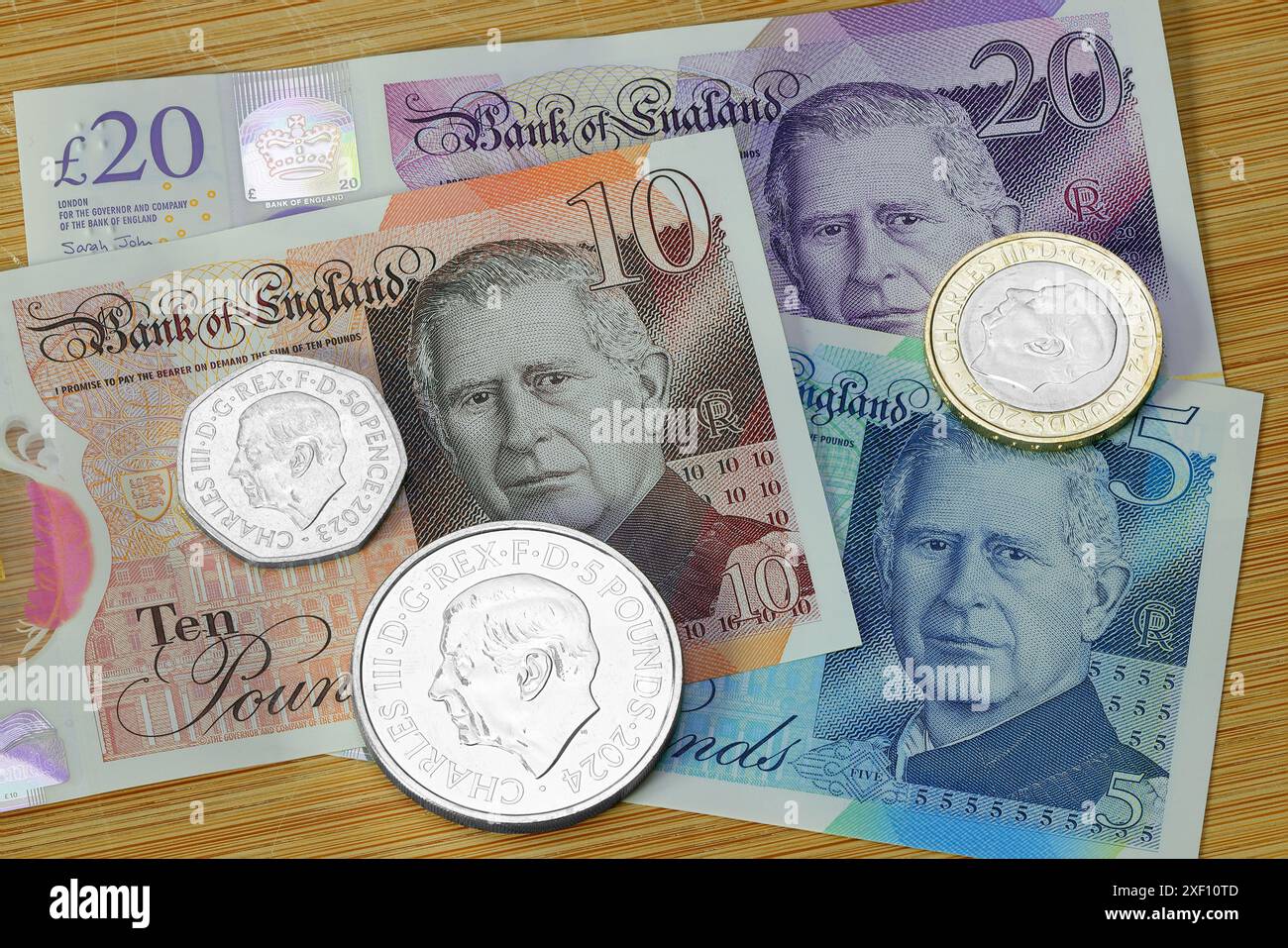 King Charles III coins pictured with the latest King Charles III ...