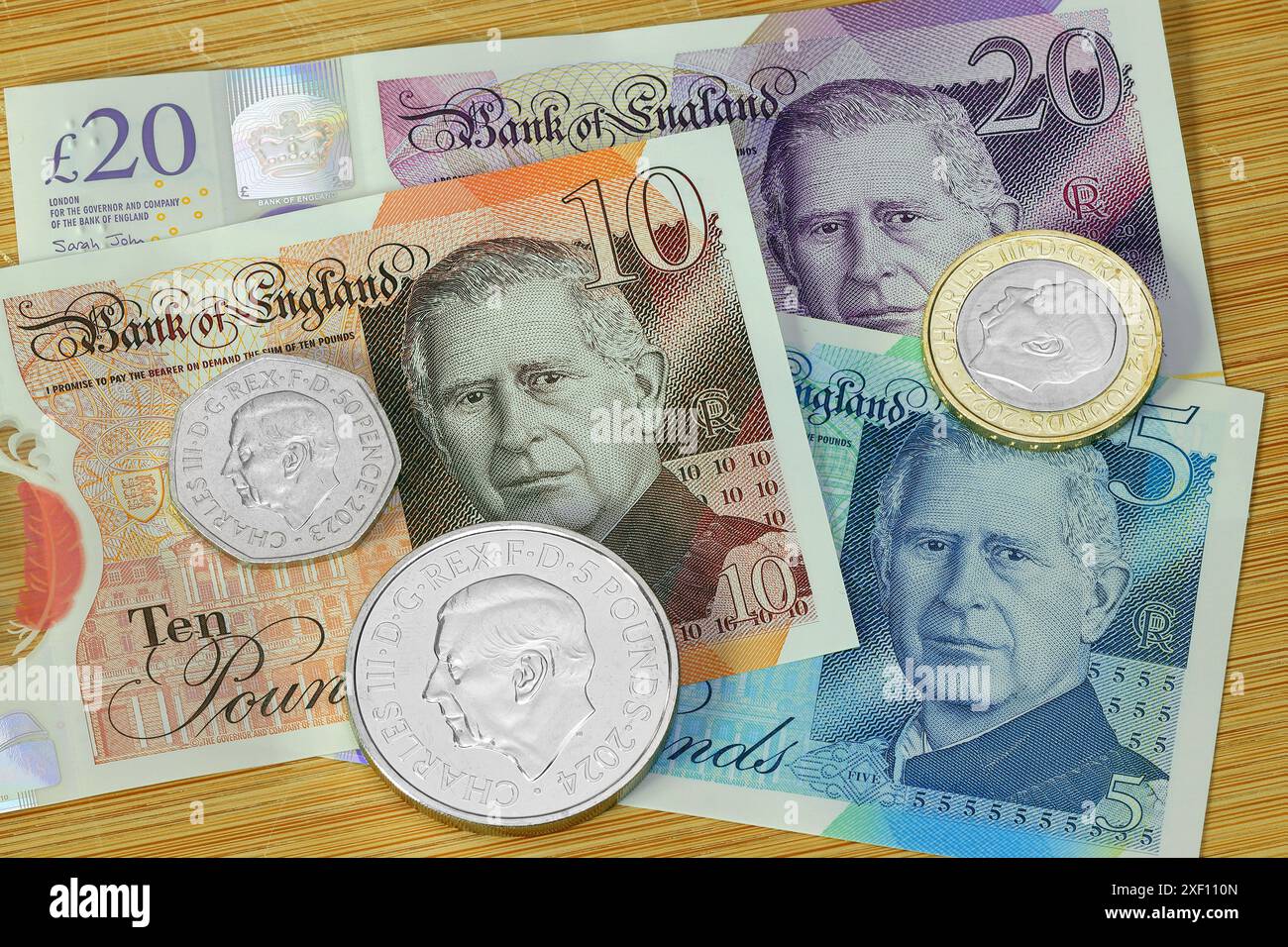 King Charles III coins pictured with the latest King Charles III ...