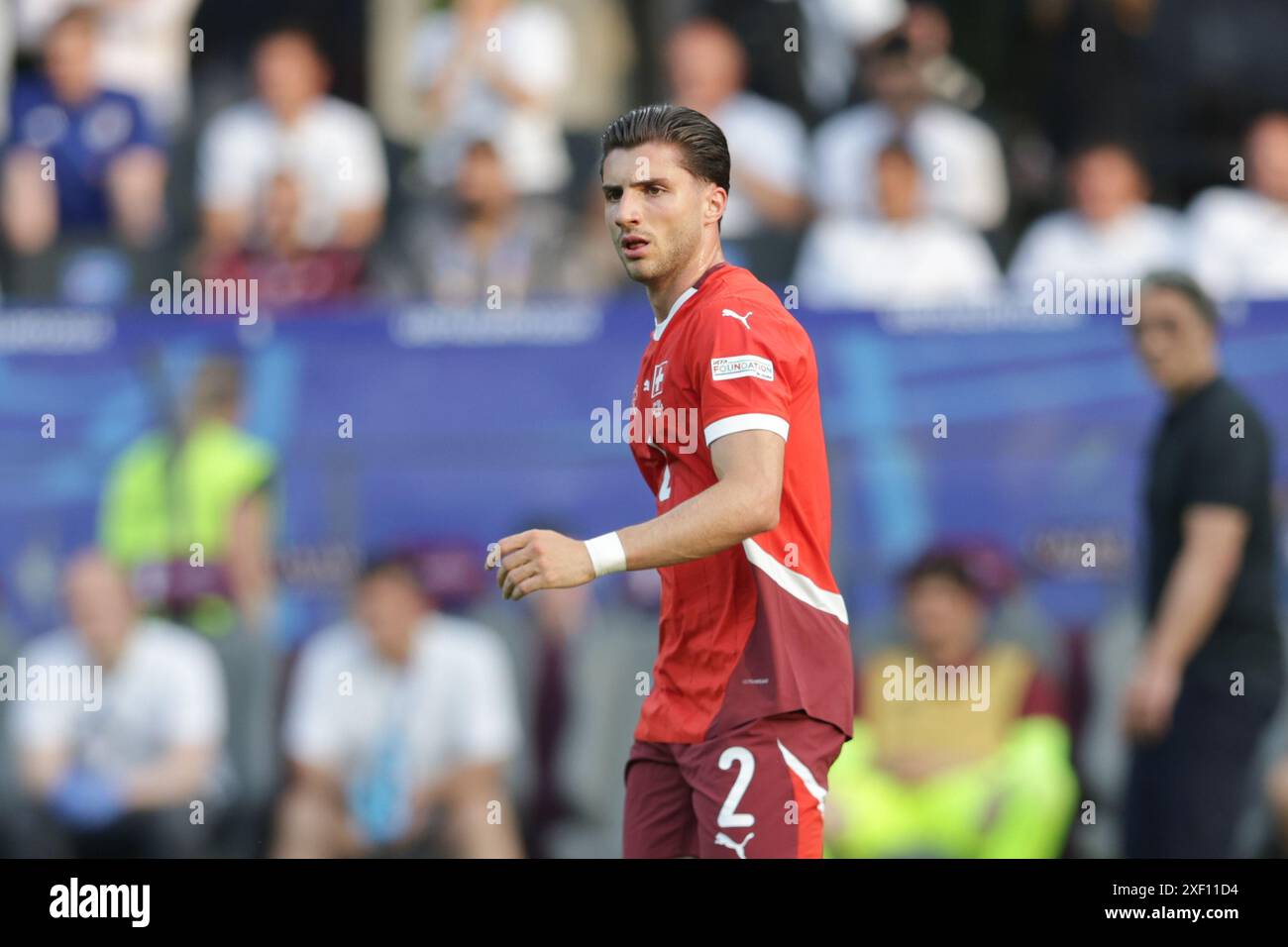 Leonidas Stergiou of Switzerland seen in action during the UEFA EURO ...