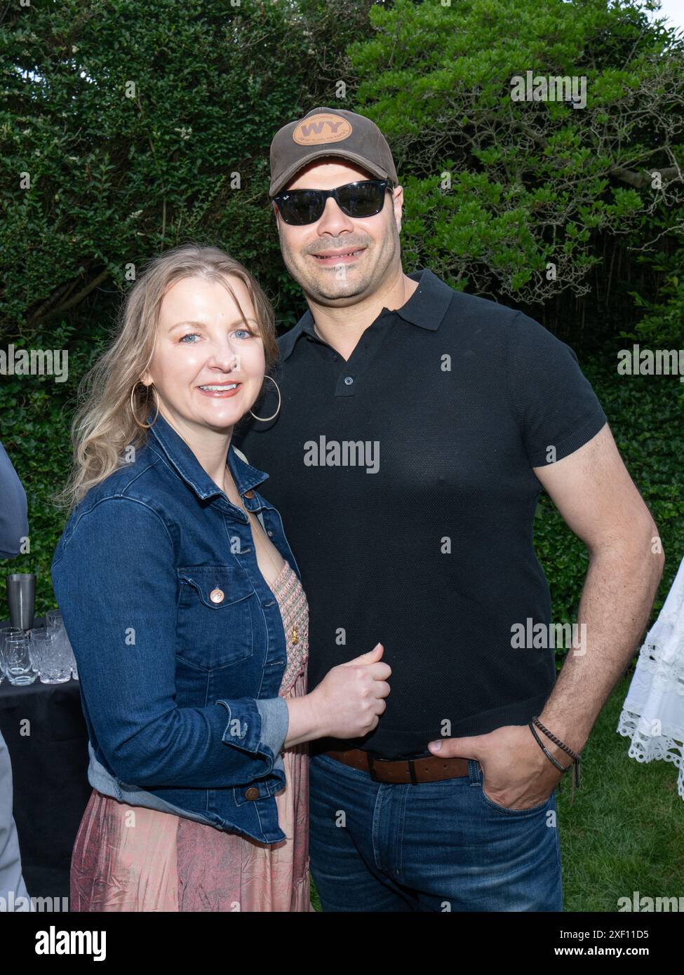 Sandra Sadowski and Stefan Amraly attends the Hamptons Social: The ...