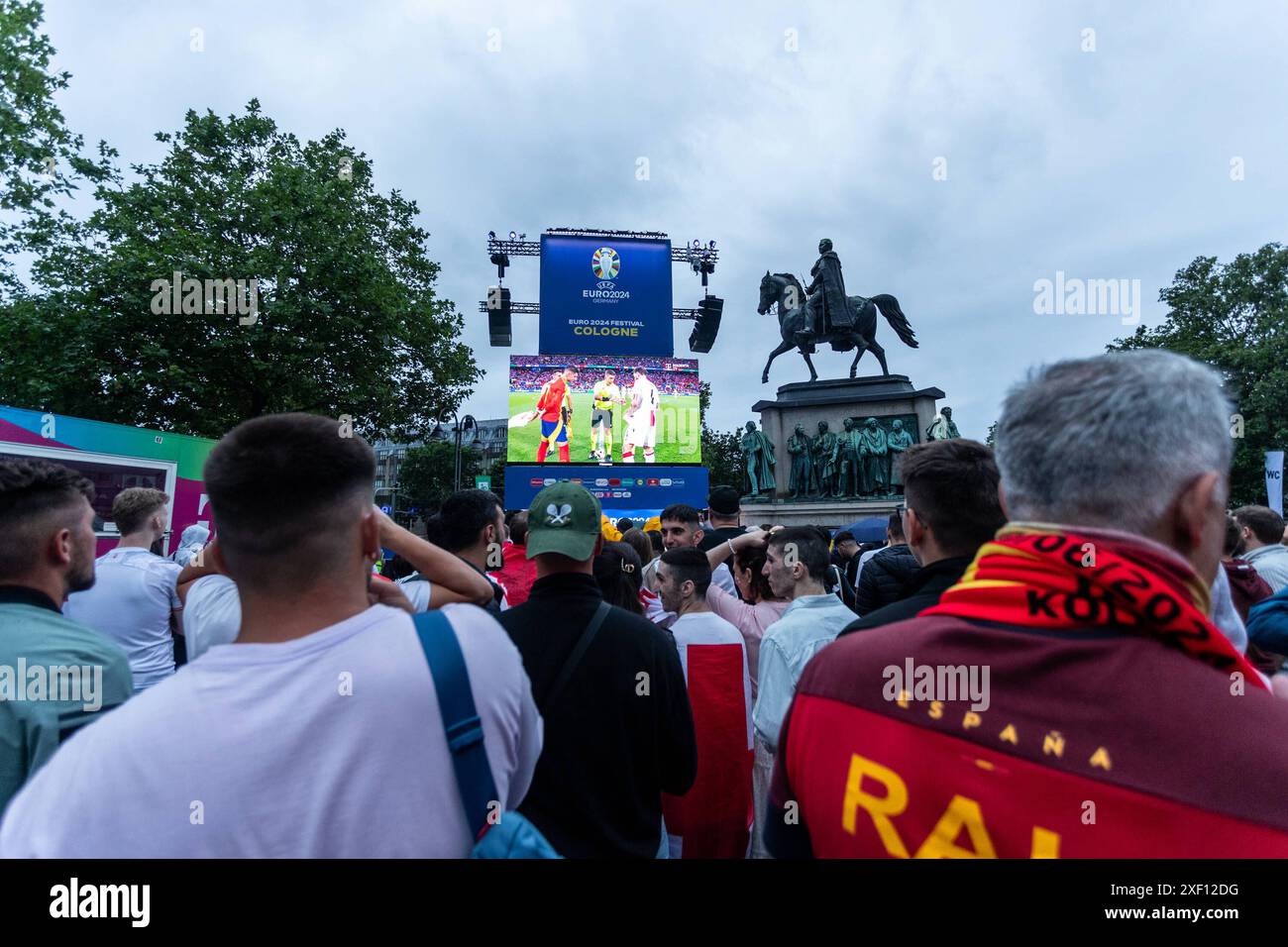 UEFA EURO 2024 in Köln, Public Viewing in Köln, Fan Zone am Heumarkt ...