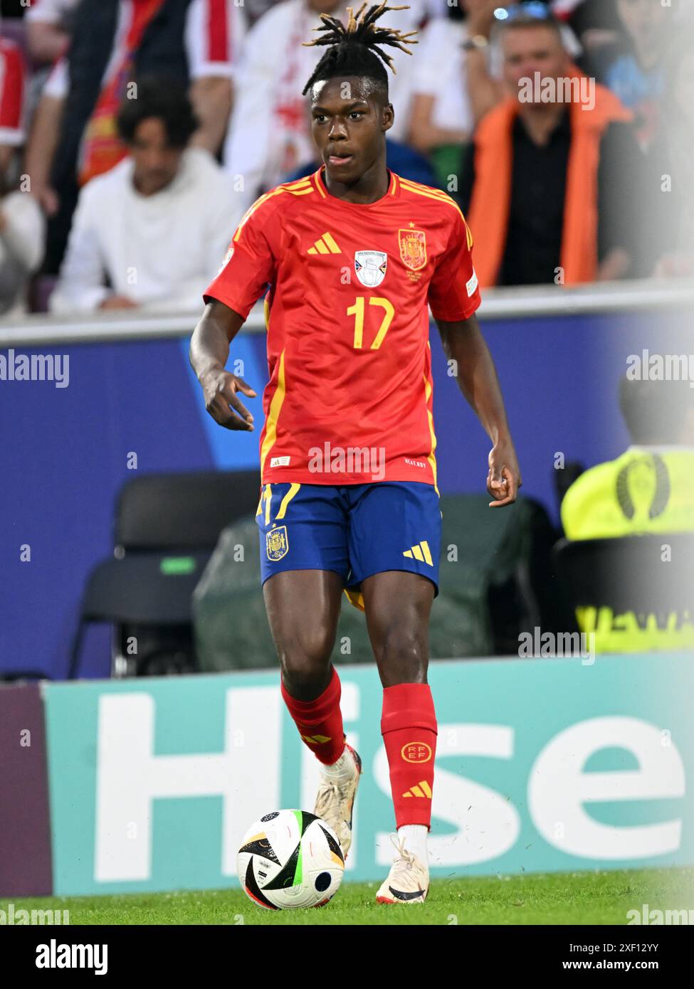 COLOGNE - Nico Williams of Spain during the UEFA EURO 2024 round of 16 ...
