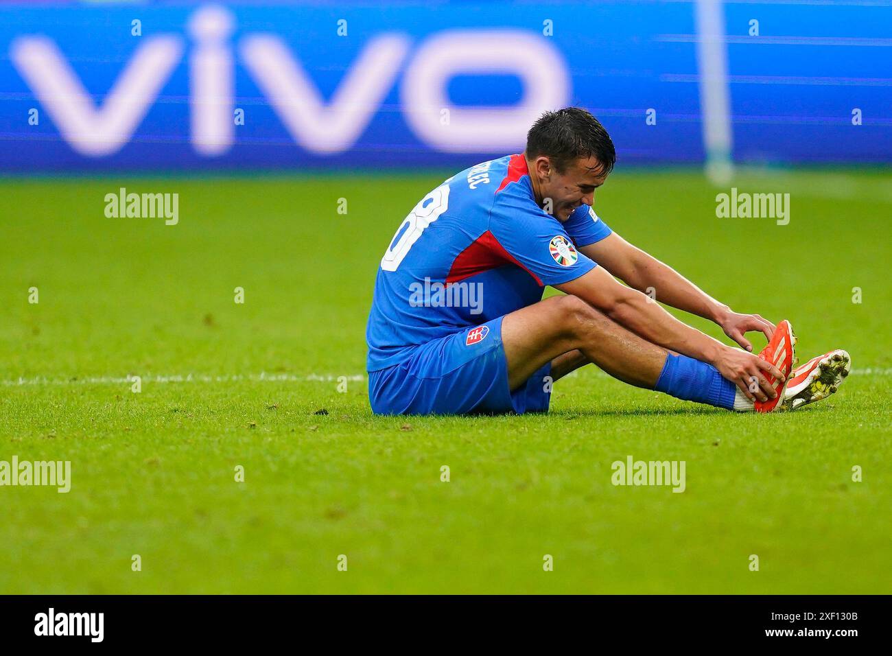 David Strelec of Slovakia during the UEFA Euro 2024 match between ...