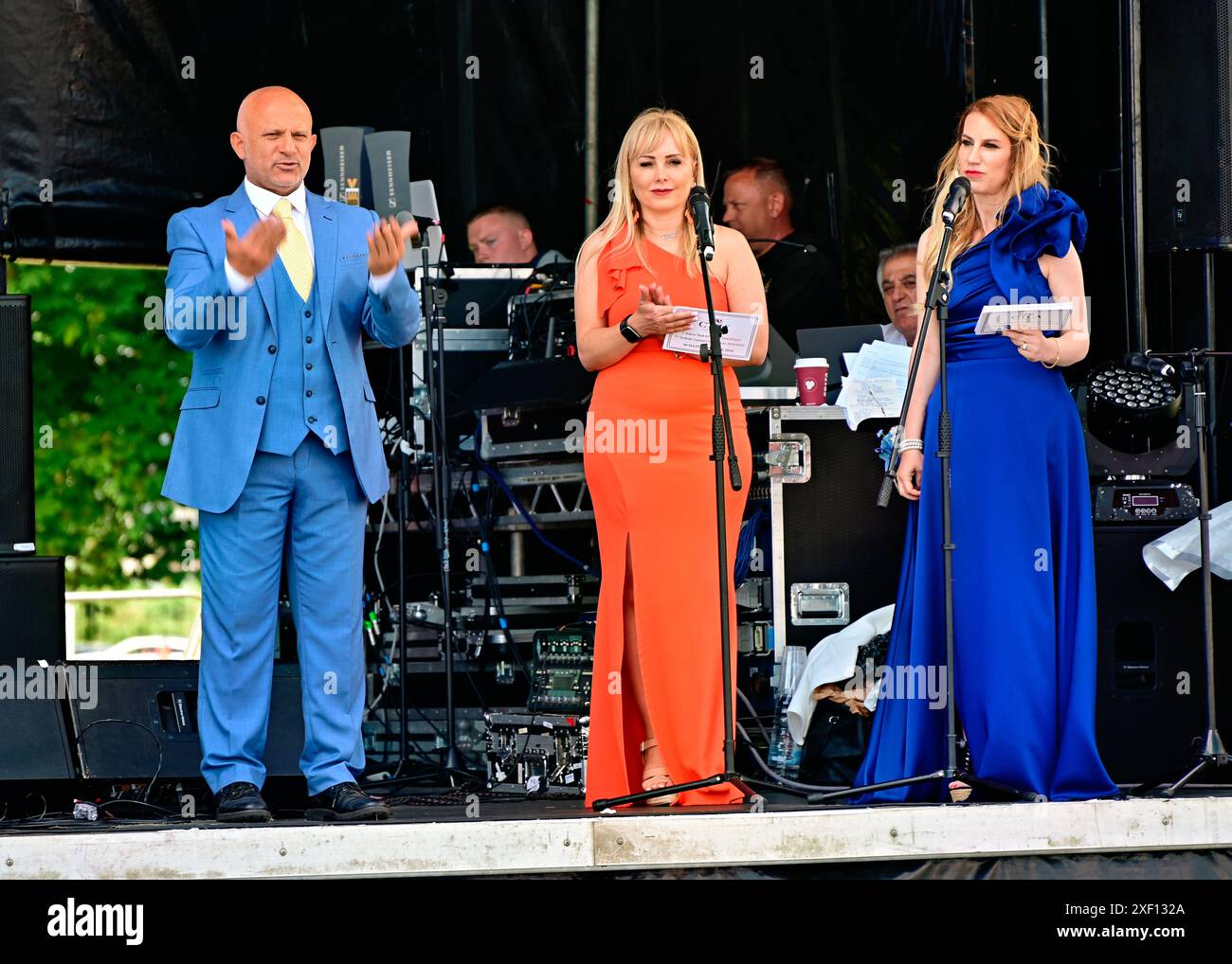 LONDON, UK. 30th June, 2024. Hosts Mustafa Gulu, Duygu Tacmac and Aysen ...