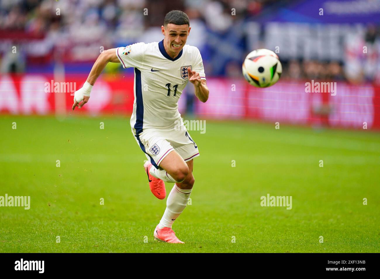 Phil Foden of England during the UEFA Euro 2024 match between England ...