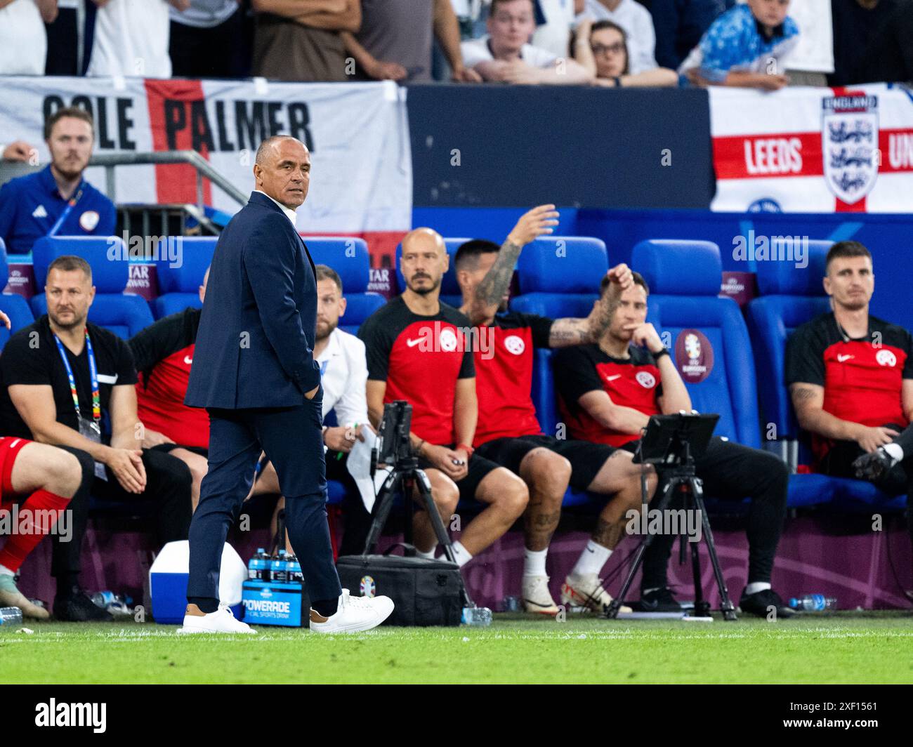 Francesco Calzona (Slowakei, Trainer), GER, England (ENG) vs Slovakia ...