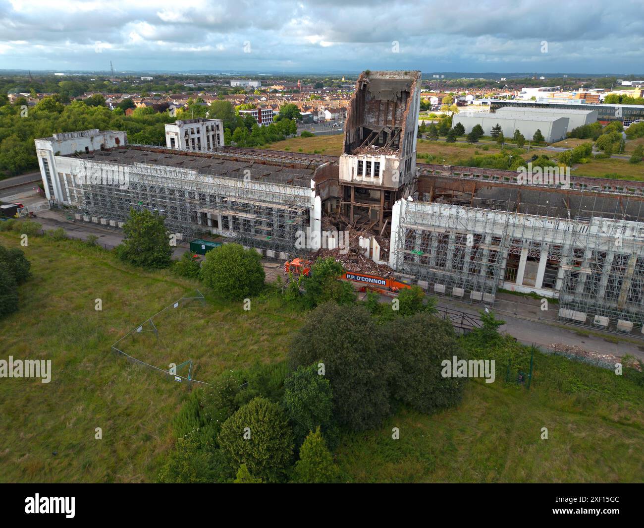 Liverpool, UK. 30th June, 2024. Work is underway to demolish and ...
