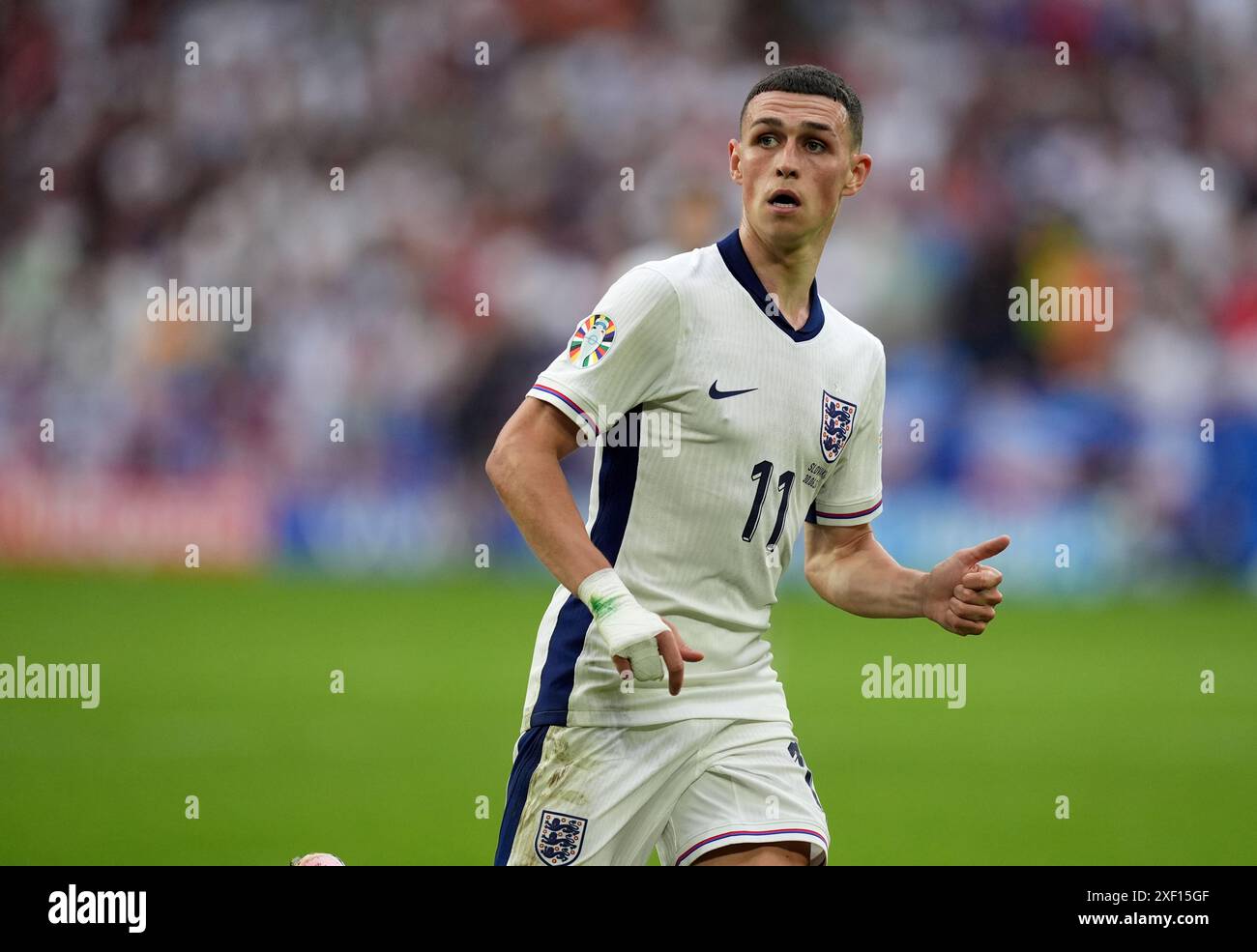England's Phil Foden during the UEFA Euro 2024, round of 16 match at ...