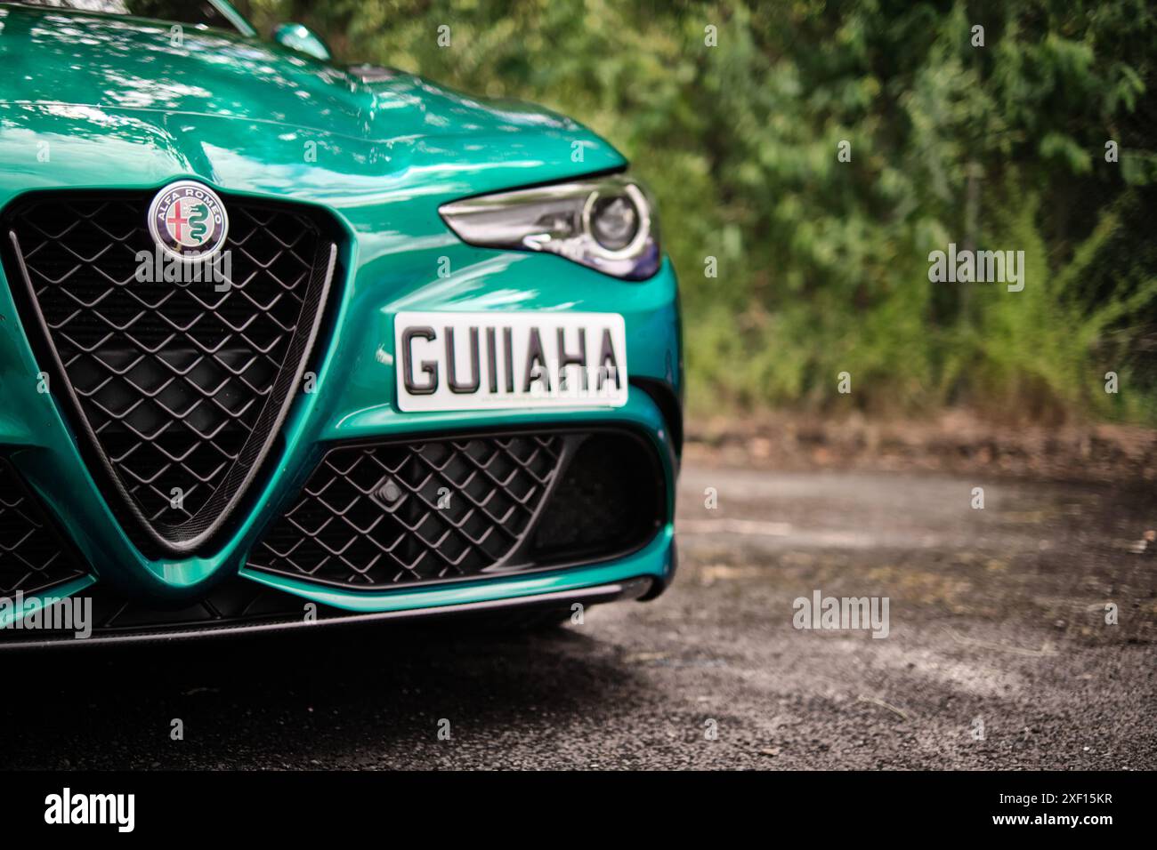 Alfa romeo giulia number plate hi-res stock photography and images - Alamy