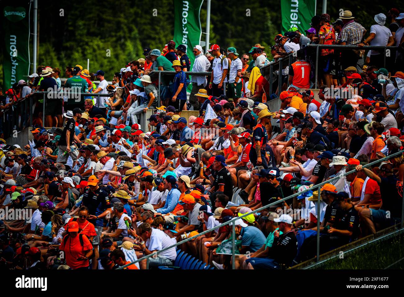 Public/Tifosi/Fan/Grandstand during the Austrian GP, Spielberg 27-30 ...