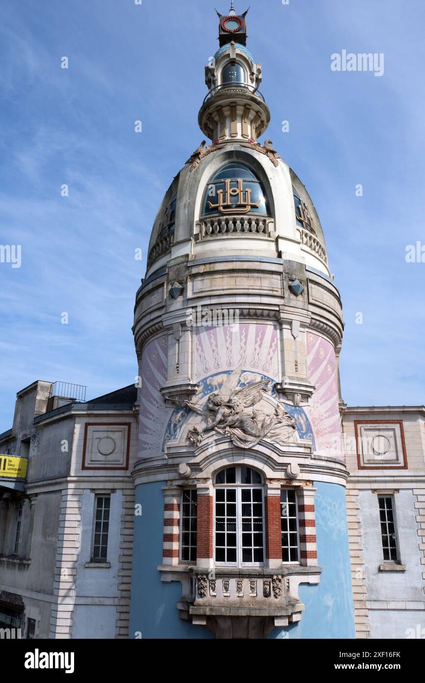 The LU Tower in Nantes, remnants of former biscuit factory, Nantes ...