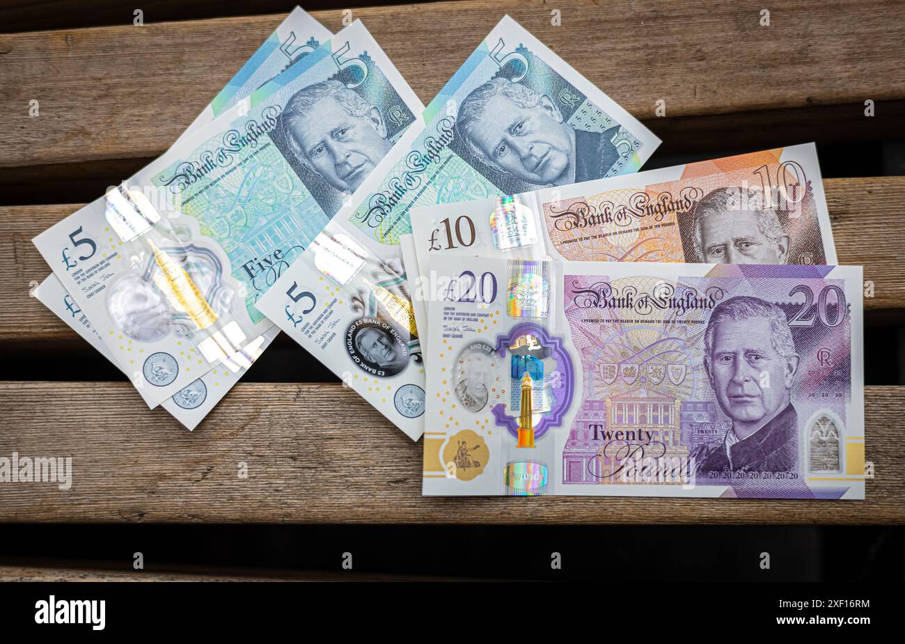 Banknotes featuring a portrait of King Charles III, first issued in ...