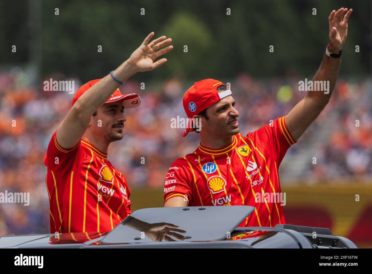 Red Bull Ring, Spielberg, Austria. 30.June.2024; Charles Leclerc and ...