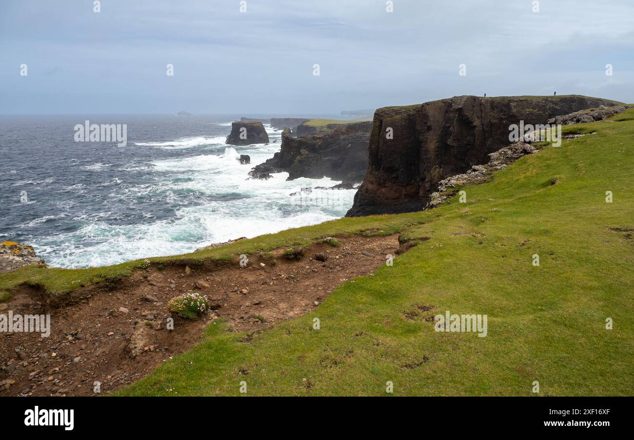 The rugged cliffs at Eshaness, Shetland, UK Stock Photo - Alamy