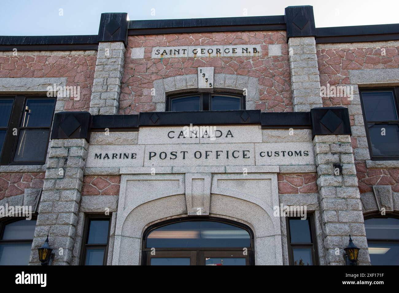 Historic marine post office and customs building on Portage Street in ...