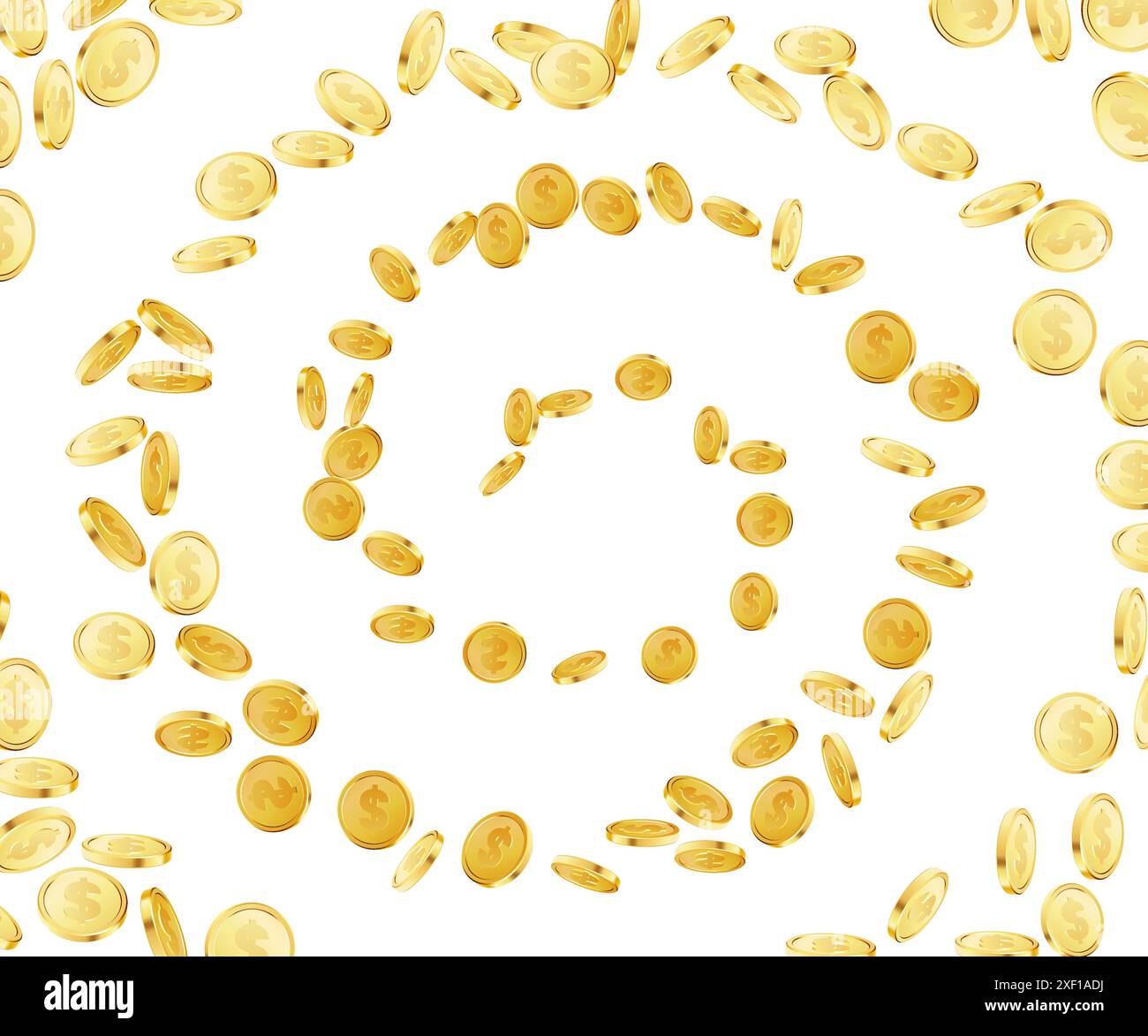 Spiral coins Stock Vector Images - Alamy