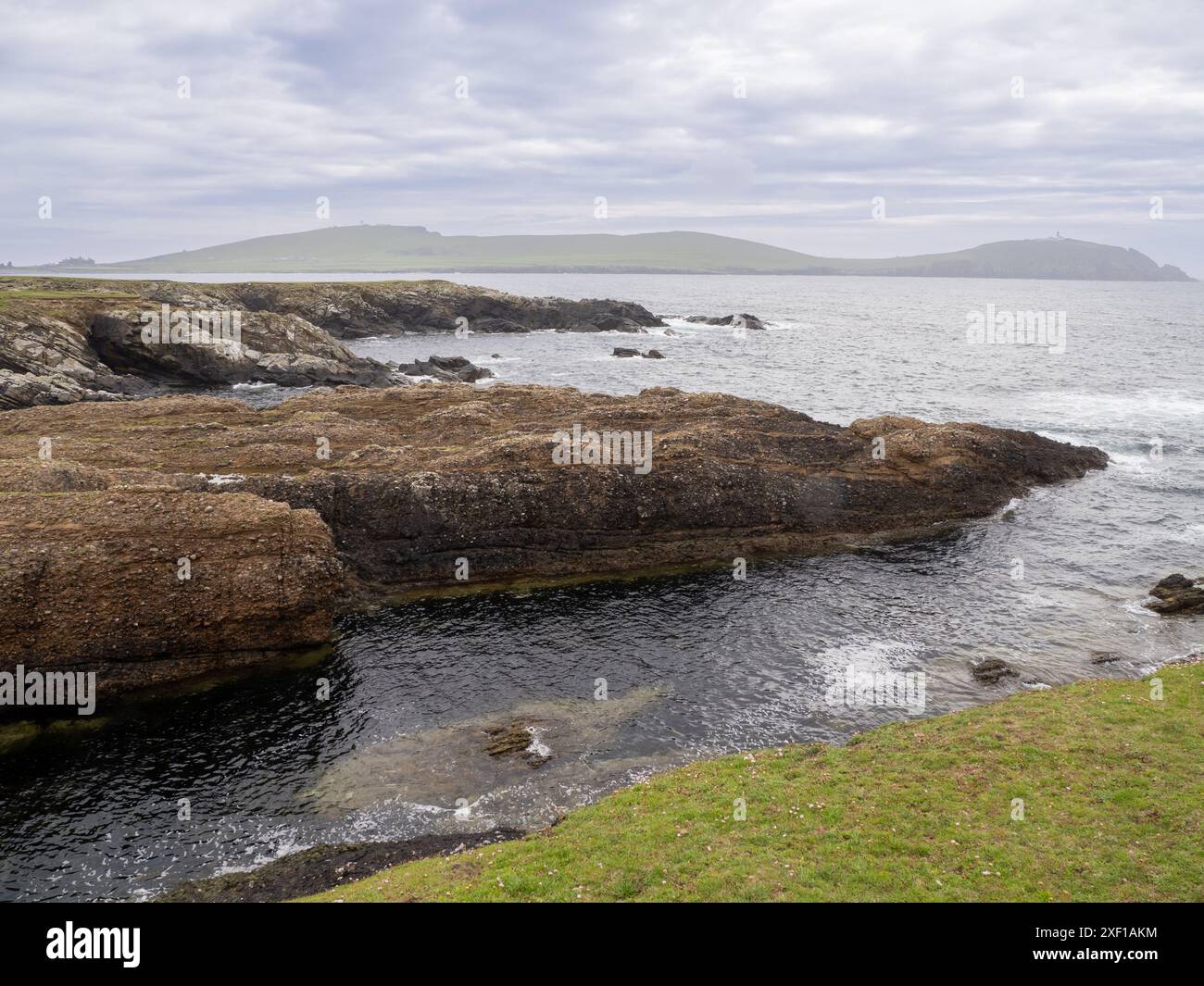Ness of Burgi, Shetland, UK Stock Photo - Alamy